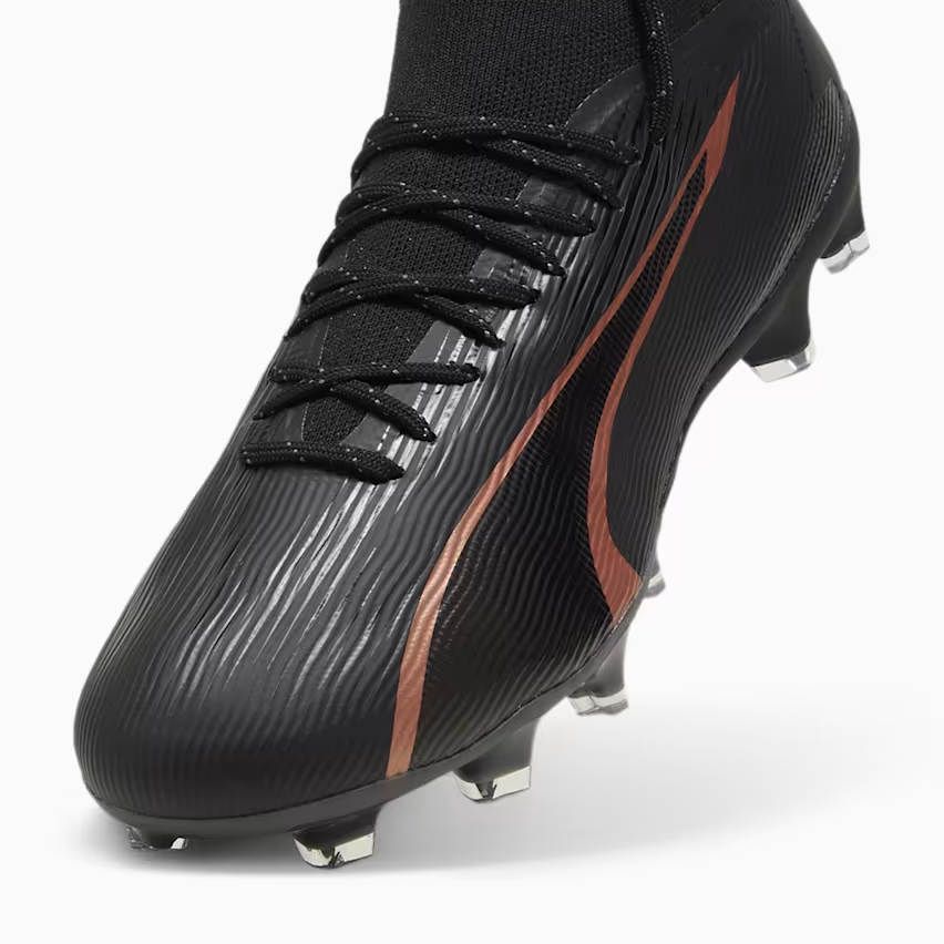 Scarpa da Rugby Ultra Pro FG Tacchetti Stampati Terreno Asciutto Nero ...