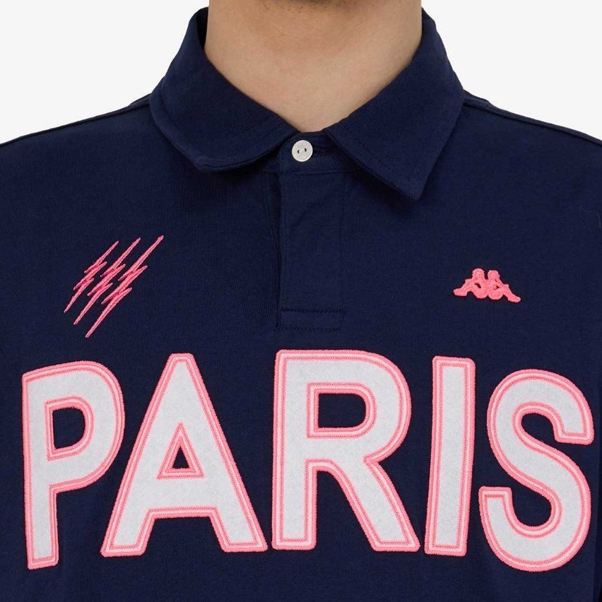 Polo Uomo Rugby Stade Français 2025 Blu - Kappa