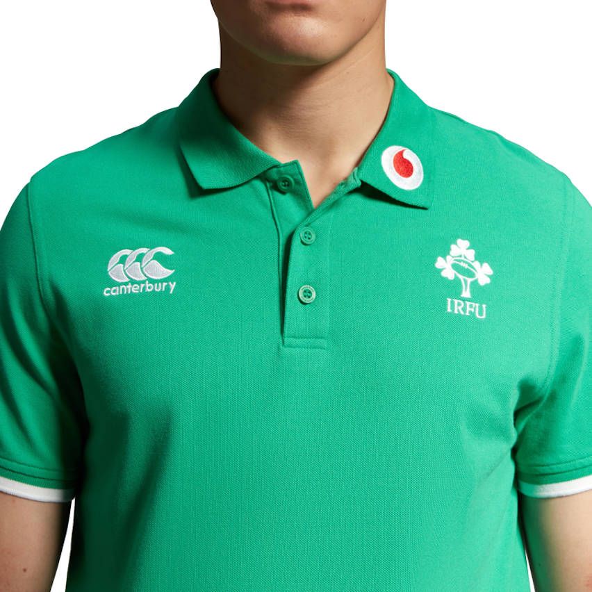Polo Rugby Irlanda Maniche Corte Verde – Canterbury | boutique-rugby.com