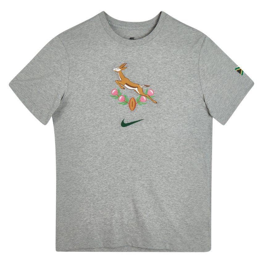 T-shirt Heritage Rugby Uomo Springboks Grigia | Nike